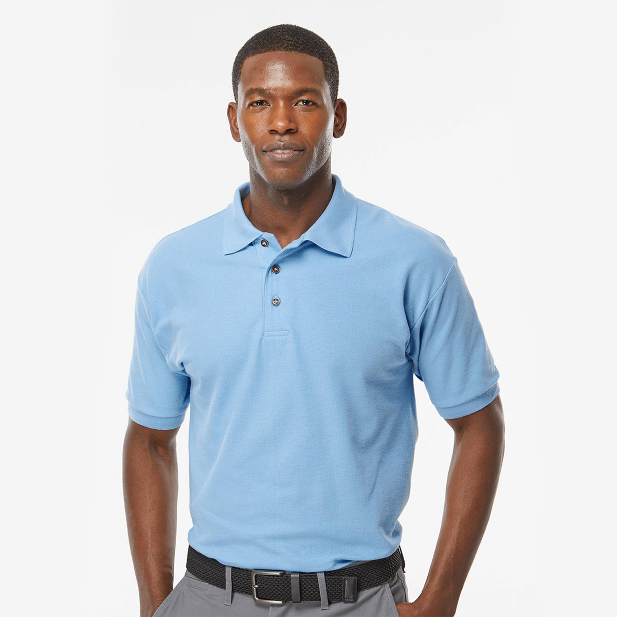 Adulto Polo Pique Ring Spun 7002 Azul Cielo – M&O Tienda Mx
