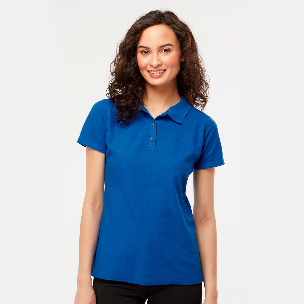 Dama Polo Pique Ring Spun 7600 Azul Rey – M&O Tienda Mx